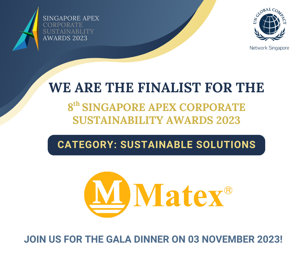 Matex – Finalist at 8th Singapore Apex Corporate Sustainability Awards – Matex - SG