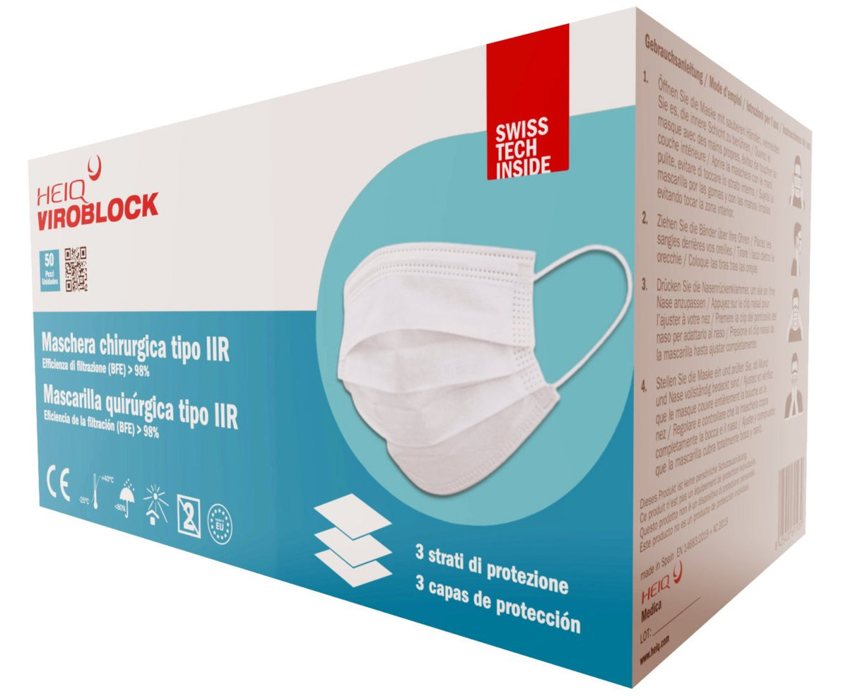 HeiQ Viroblock Surgical Masks Type IIR-K (50PCS/Box) – Matex - SG